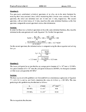 Practice Problem #3 Solution - Problem # 1: In an aligned and continuous glass fiber-reinforced ...