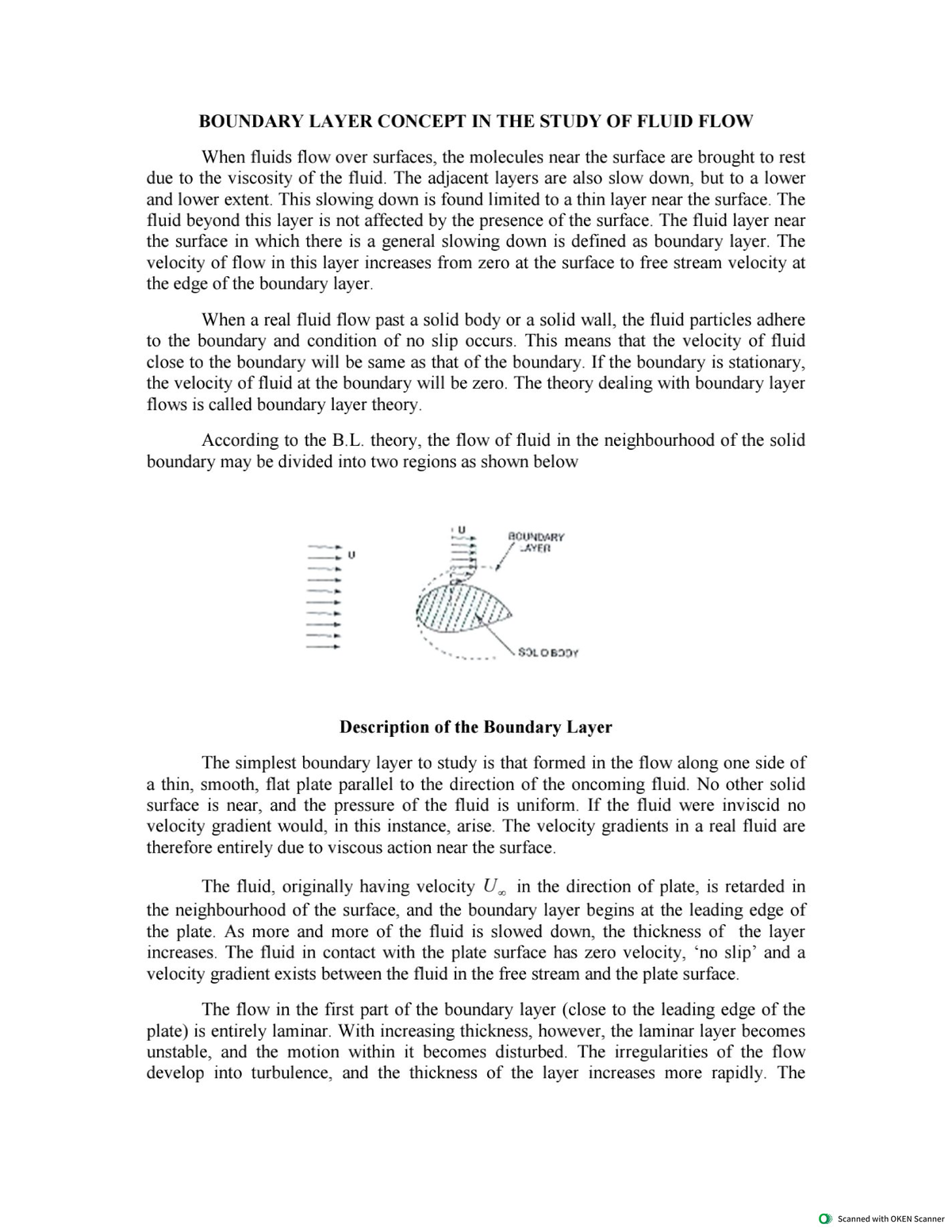 Boundary Layer Theory - fluid mechanics - Studocu