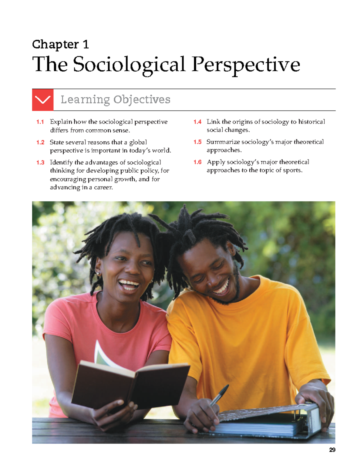 Intro SOC Text Chapt 1 - I am a student - 29 Chapter 1 The Sociological ...