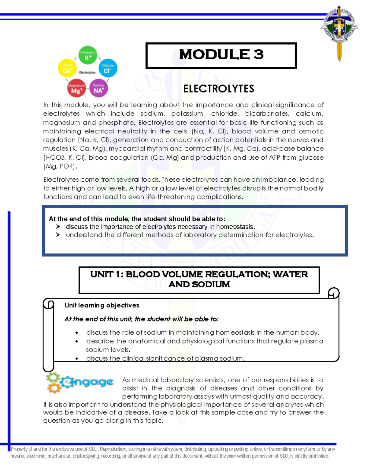 Module 3 UNIT 1 - dfffee - Property of and for the exclusive use of SLU ...