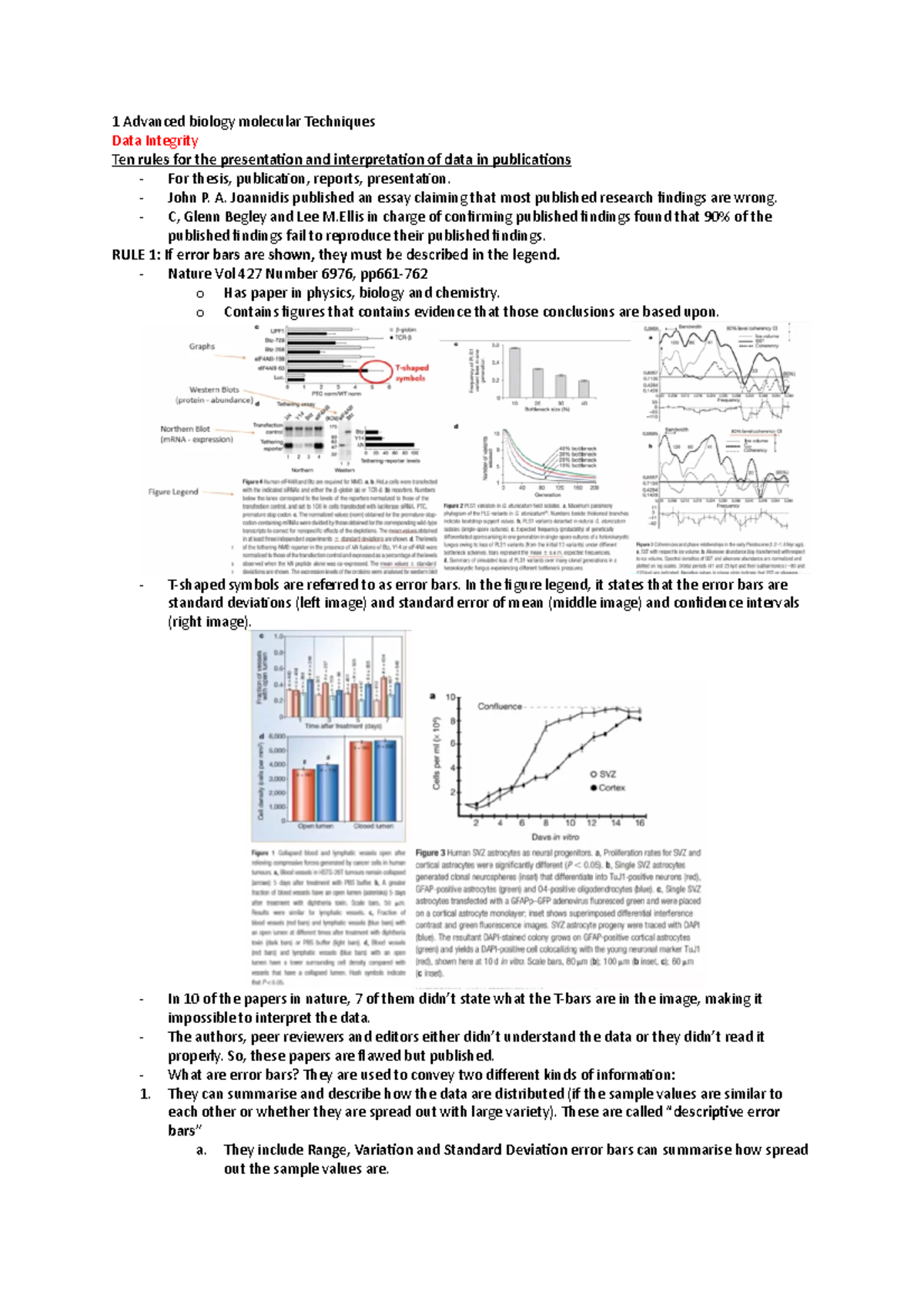 1. Data Integrity - 1 Advanced biology molecular Techniques Data ...