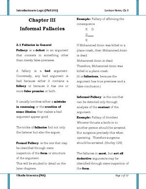 Logic Final Model Exam - the best note - Course Title: Logic & Critical ...