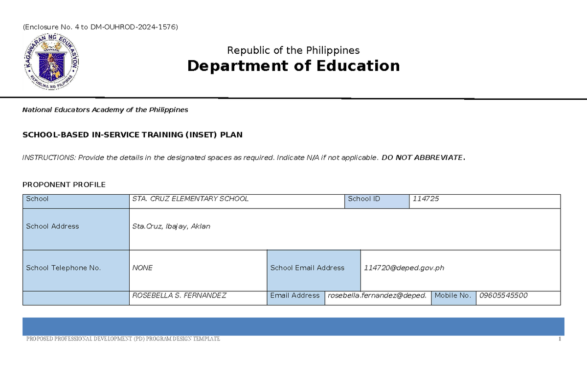 Laguinbanwa ES Inset PLAN 2024 - (Enclosure No. 4 to DM-OUHROD-2024 ...