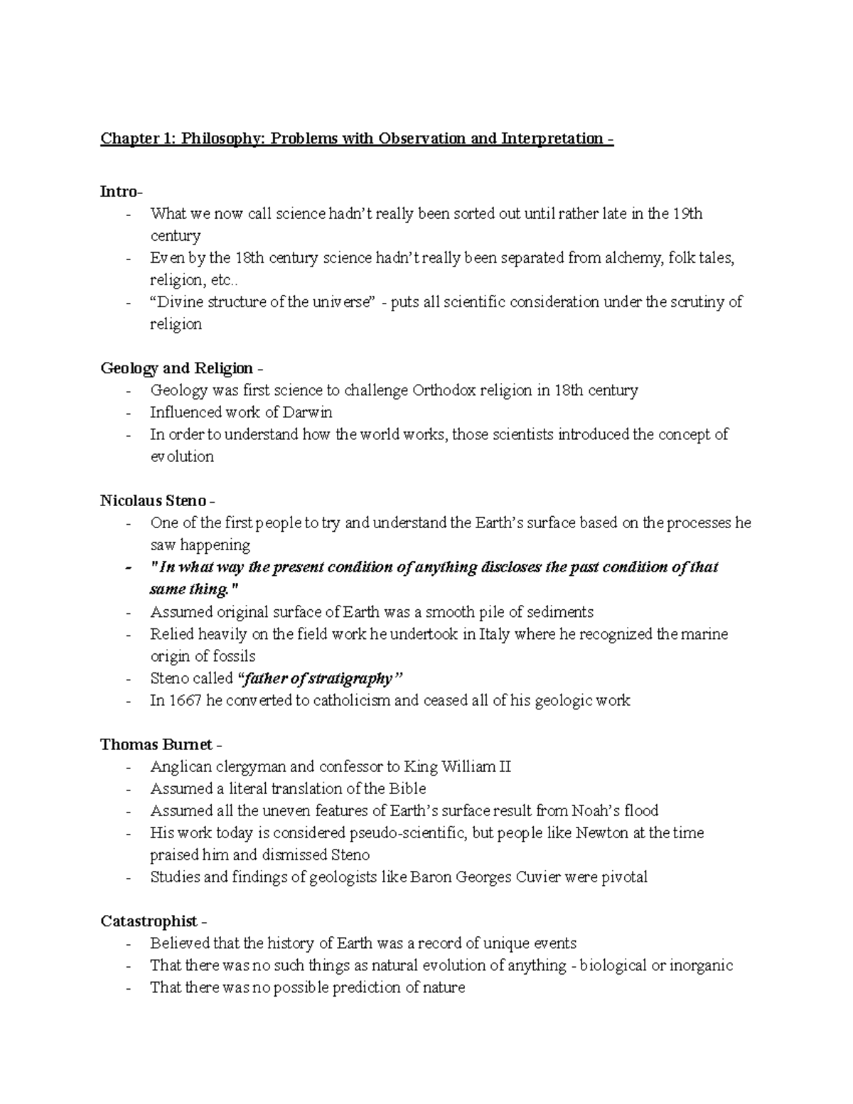 Chapter 1 Philosophy Problems with Observation and Interpretation ...