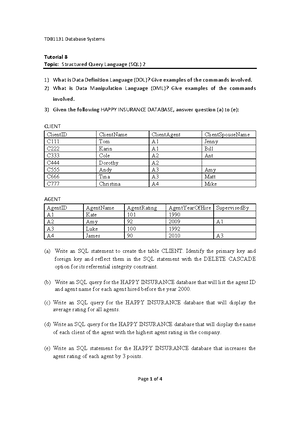 Tri3 1718 - database - Database Systems - Studocu