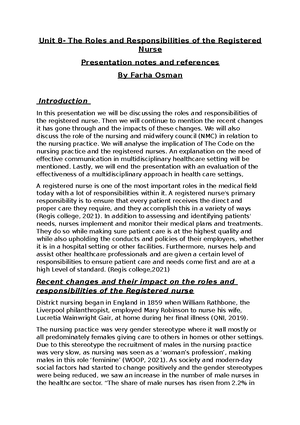 [Solved] recent changes and their impact on the roles and ...