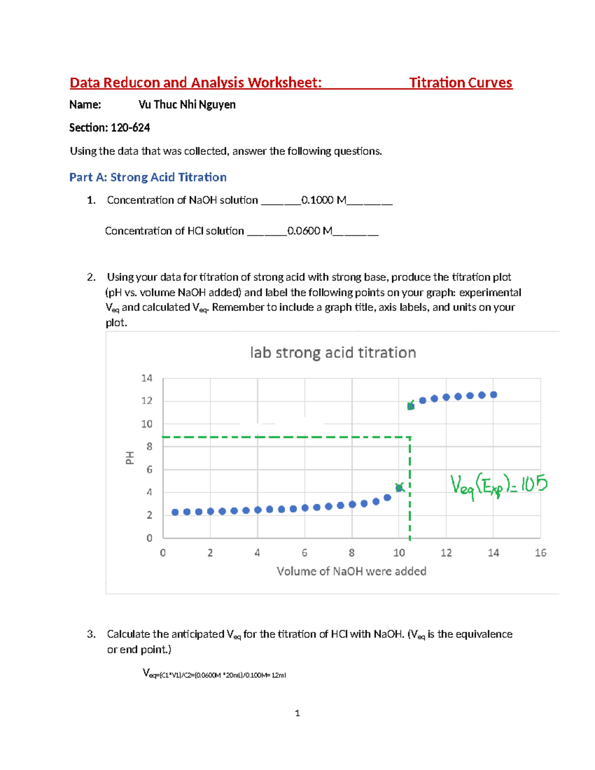 Spring 24-Titration Curves Data Reduction and Analysis Worksheet - Data ...