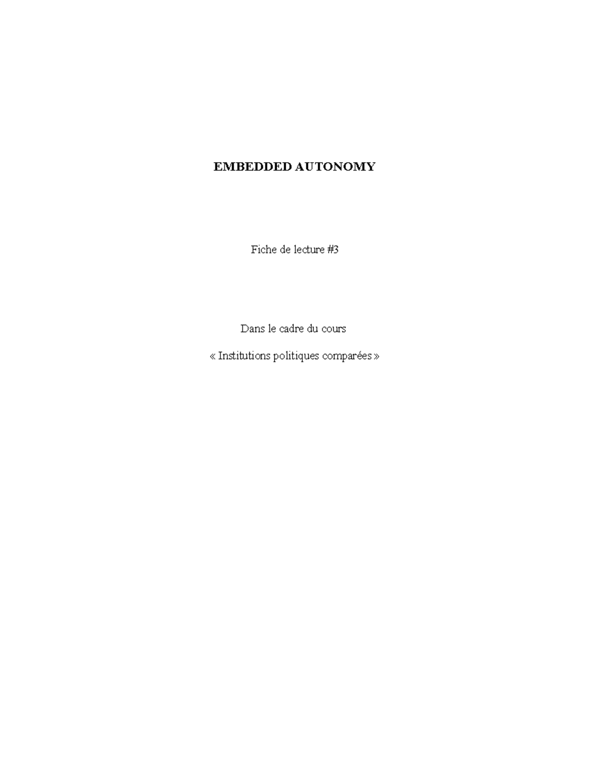 3 - notes - EMBEDDED AUTONOMY Fiche de lecture # Dans le cadre du cours ...