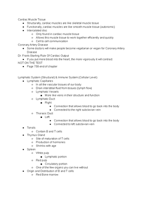 A P II Lecture Exam 1 - Exam 1 notes - Anatomy & Physiology II: Lecture ...