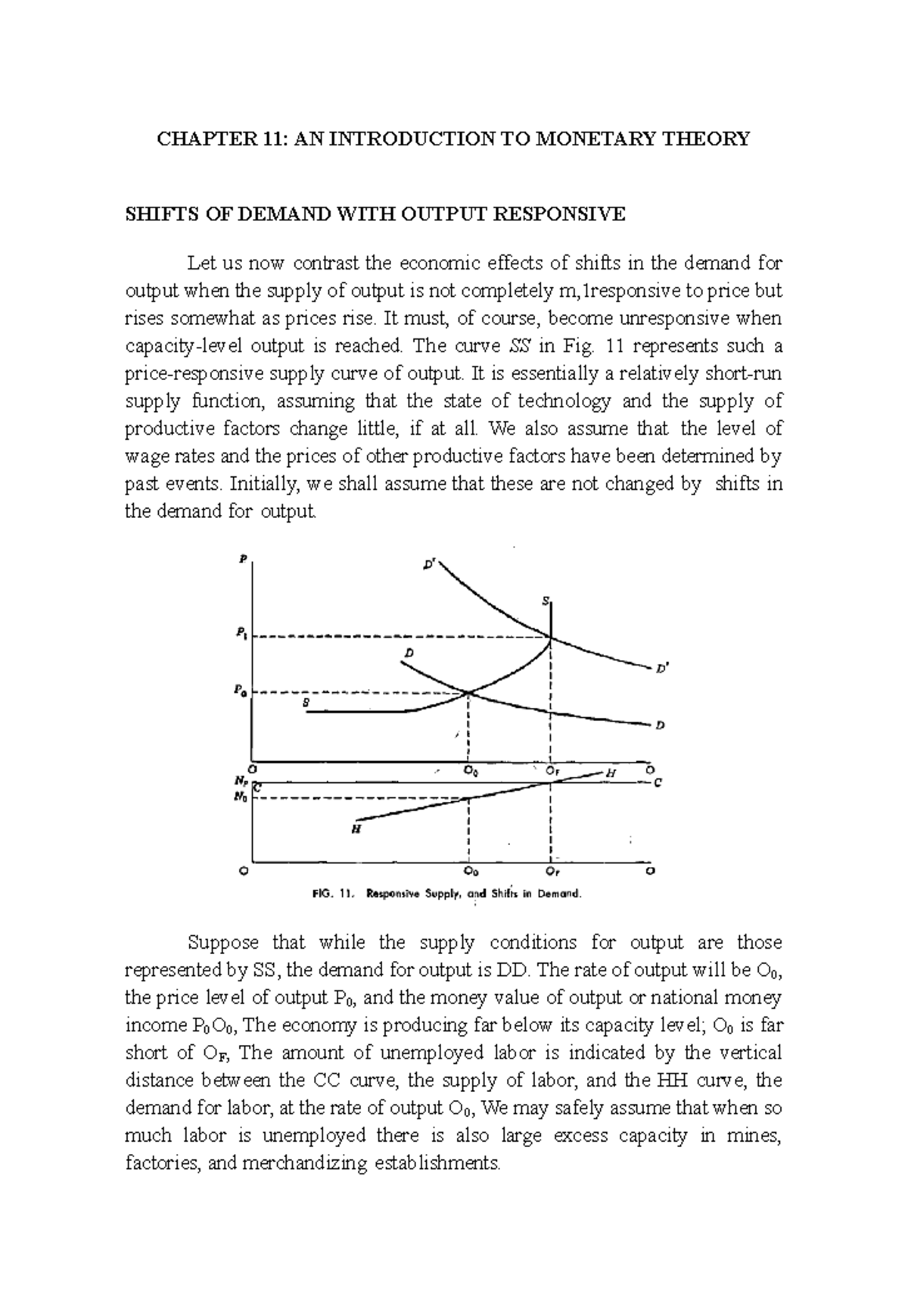 CHAPTER 11 AN INTRODUCTION TO MONETARY THEORY: Demand and Supply ...
