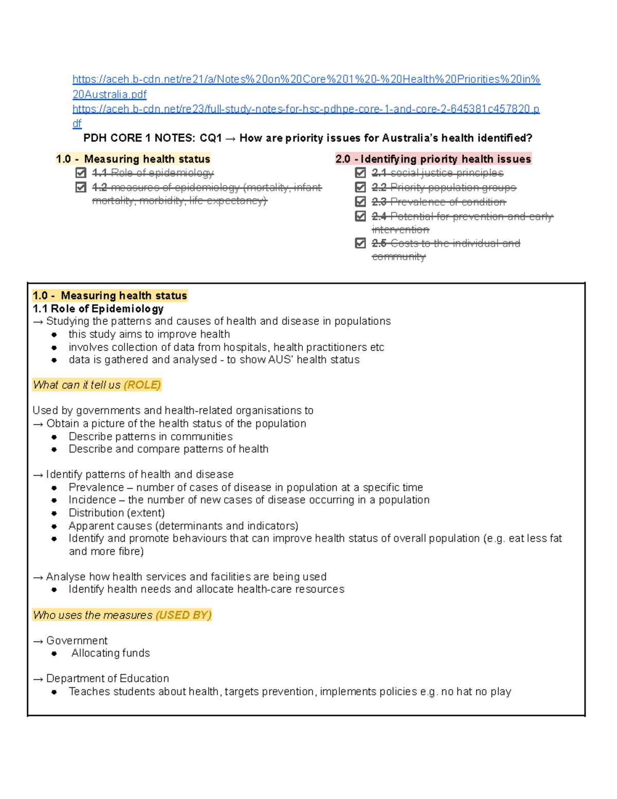 HSC PDH CORE 1 Whole - aceh.b-cdn/re21/a/Notes%20on%20Core%201%20 ...
