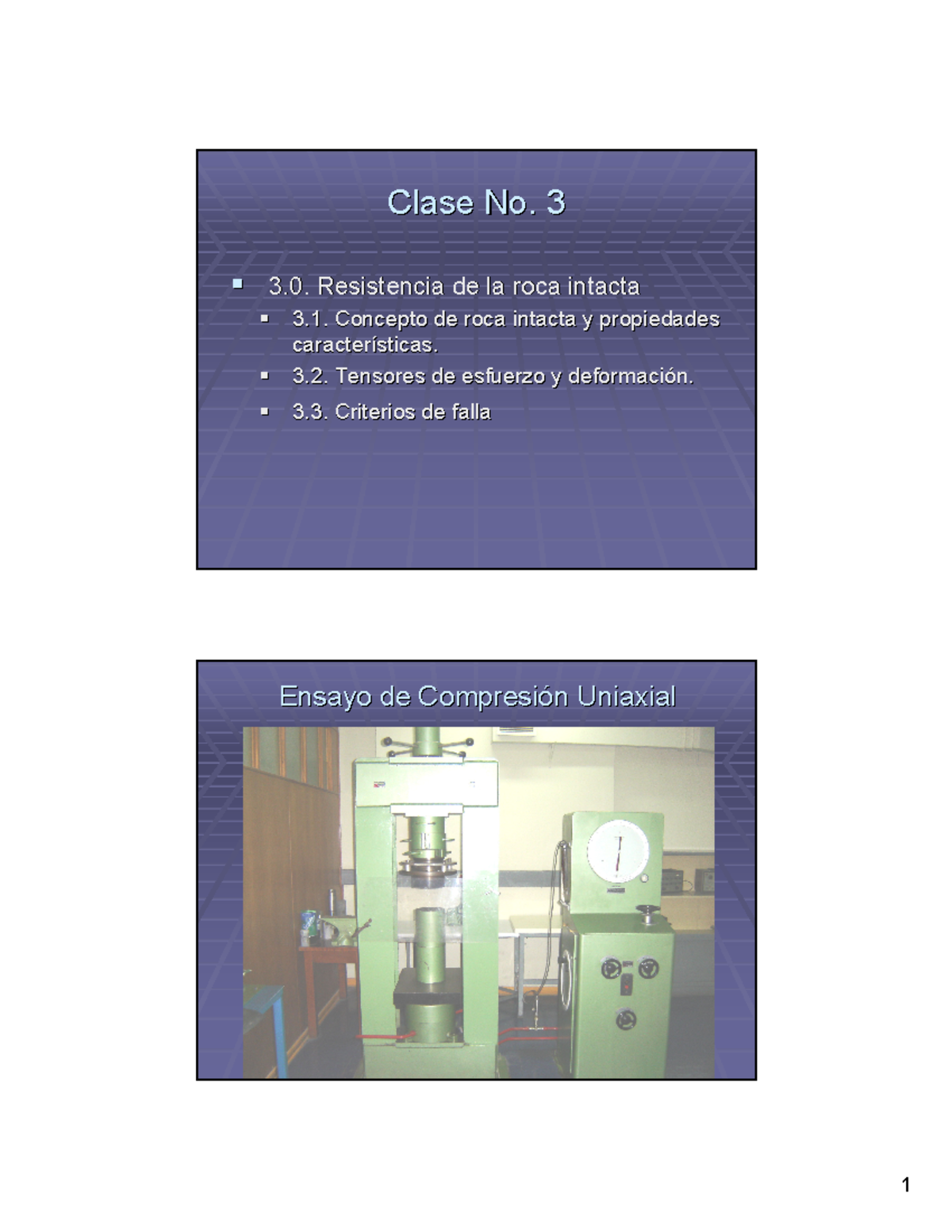 Roca Intacta 2 - Ensayos de mecánica de rocas - Mecánica de Suelos ...