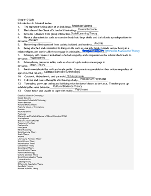 Chapter 1 Worksheet - Introduction to Criminal Justice Module 1 ...