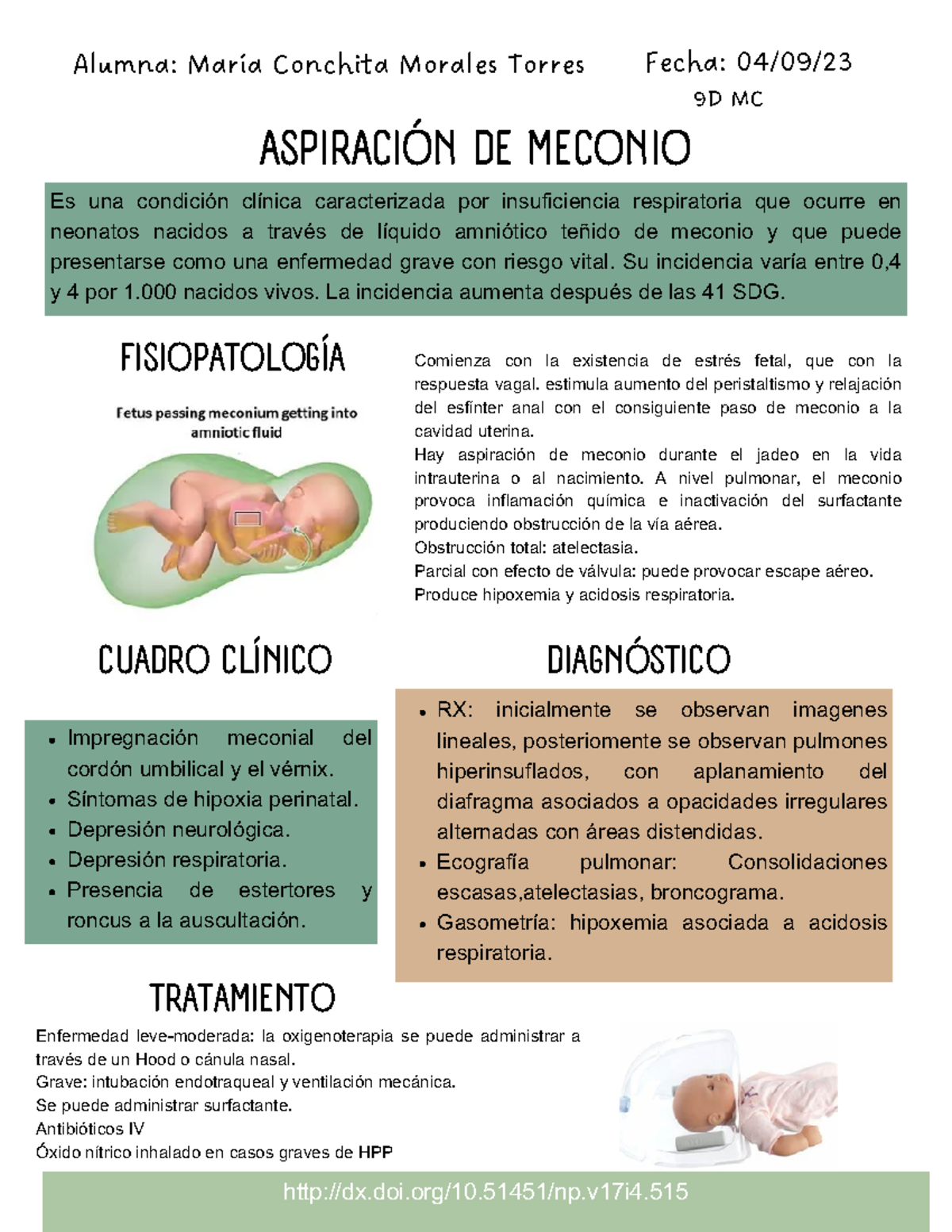 Aspiración De Meconio - Es una condición clínica caracterizada por ...