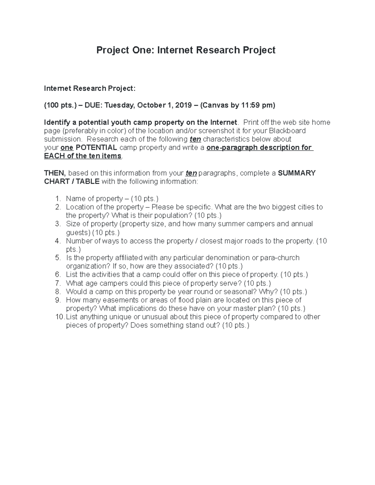 CLCM 310 - Project One - Internet Research Project - Project One ...