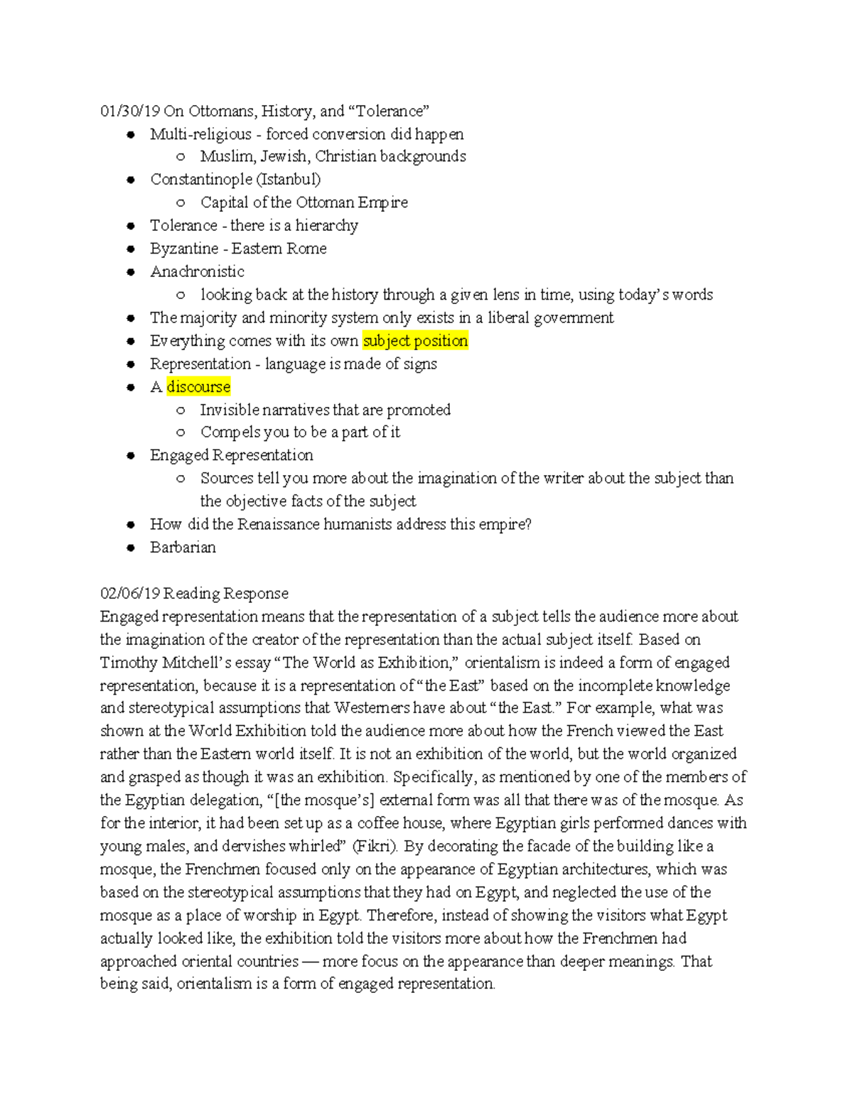 Istanbul Notes - 01/30/19 On Ottomans, History, and “Tolerance” Multi ...