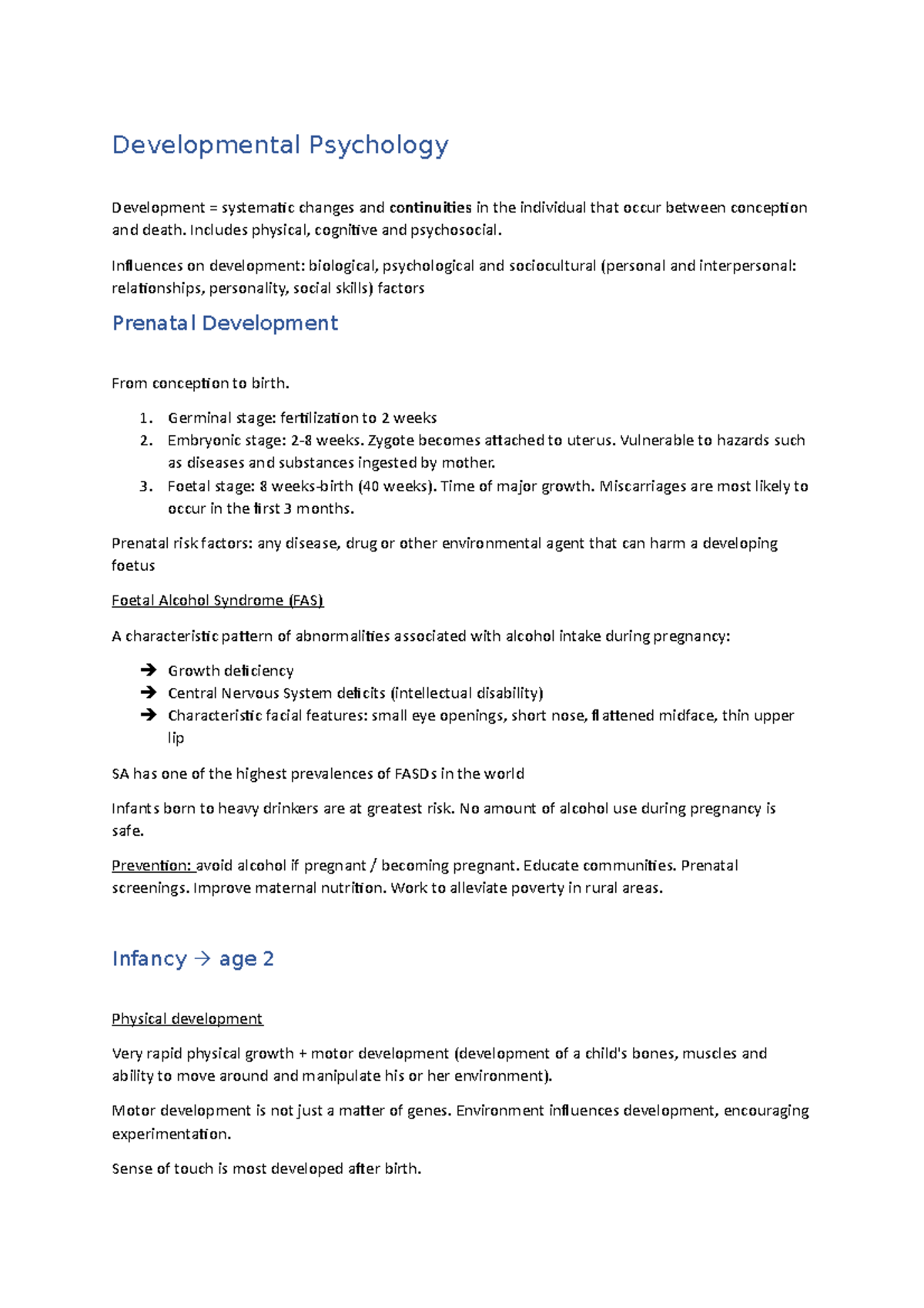 Developmental Psychology - Developmental Psychology Development ...