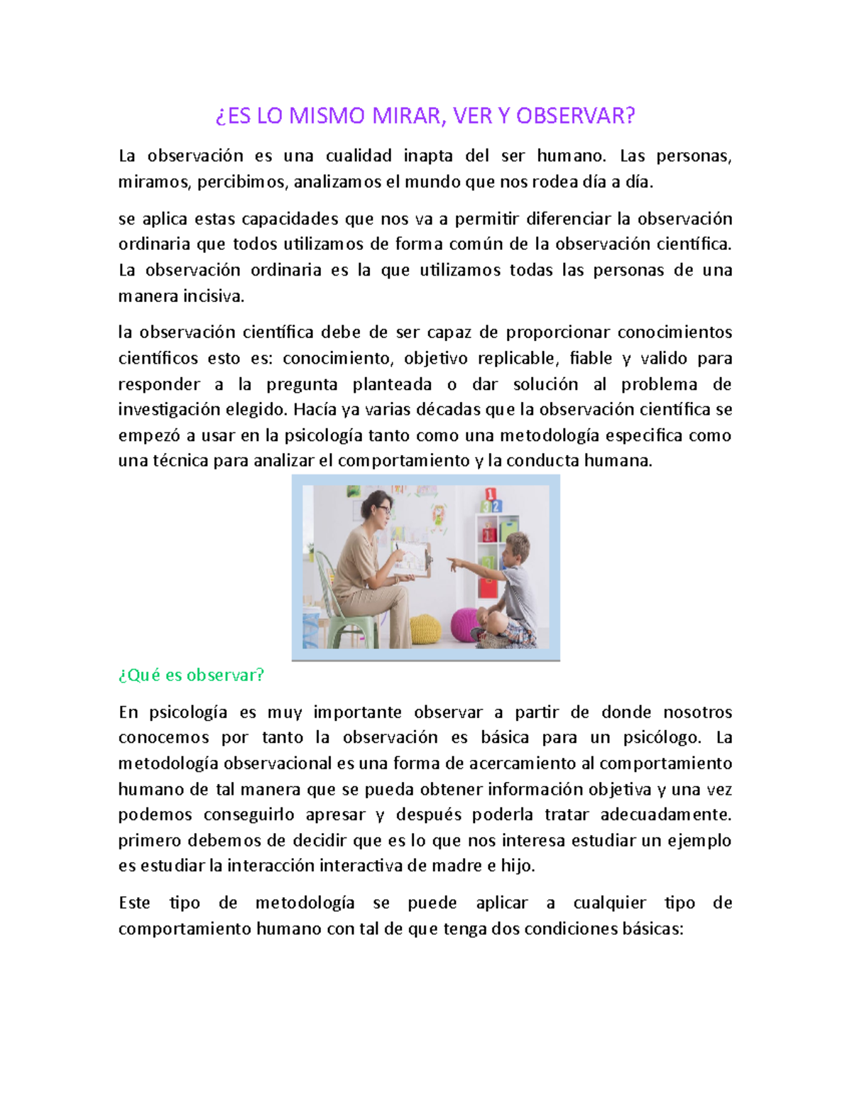 Es lo mismo observar, ver y mirar - ¿ES LO MISMO MIRAR, VER Y OBSERVAR ...