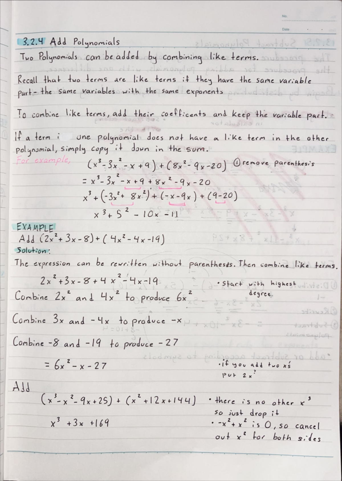 Module 3.2- Polynomial Expressions - MATH 0324 - Studocu