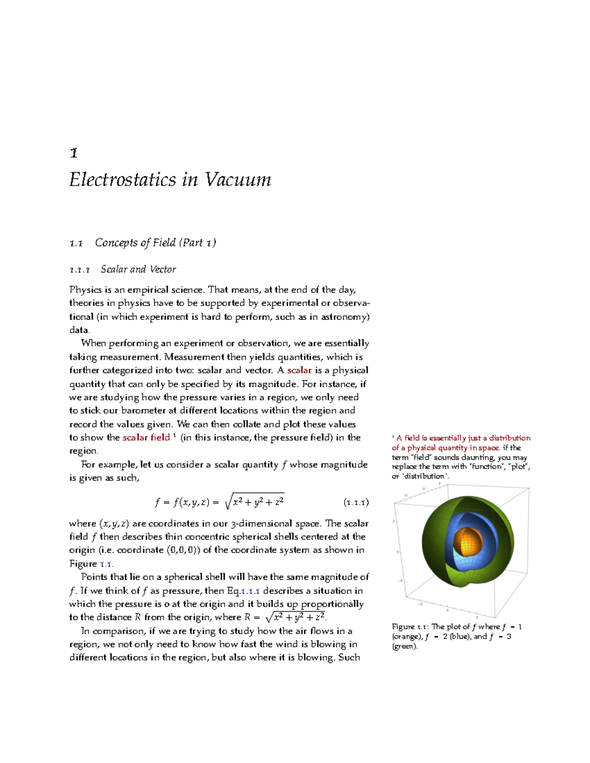 Chapter 1 Electrostatics in vacuum - 1 Electrostatics in Vacuum 1. 1 ...