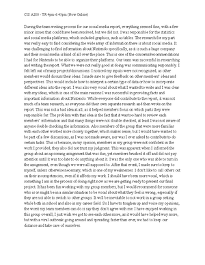 Conflict Management Styles Journal Entry - CIS A280 TR 5:30pm-6:45pm ...