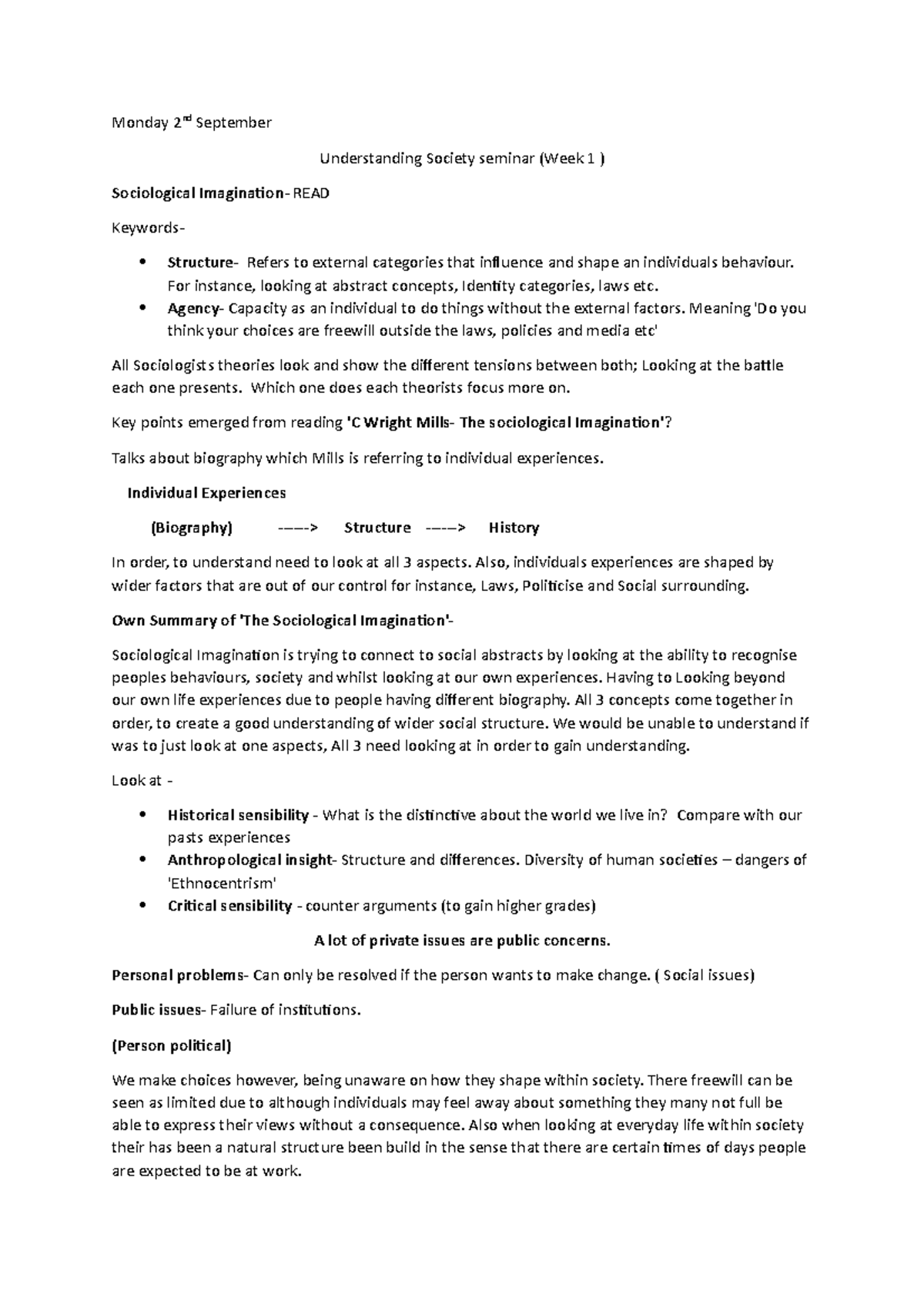 Understanding Seminar - Monday 2nd September Understanding Society ...