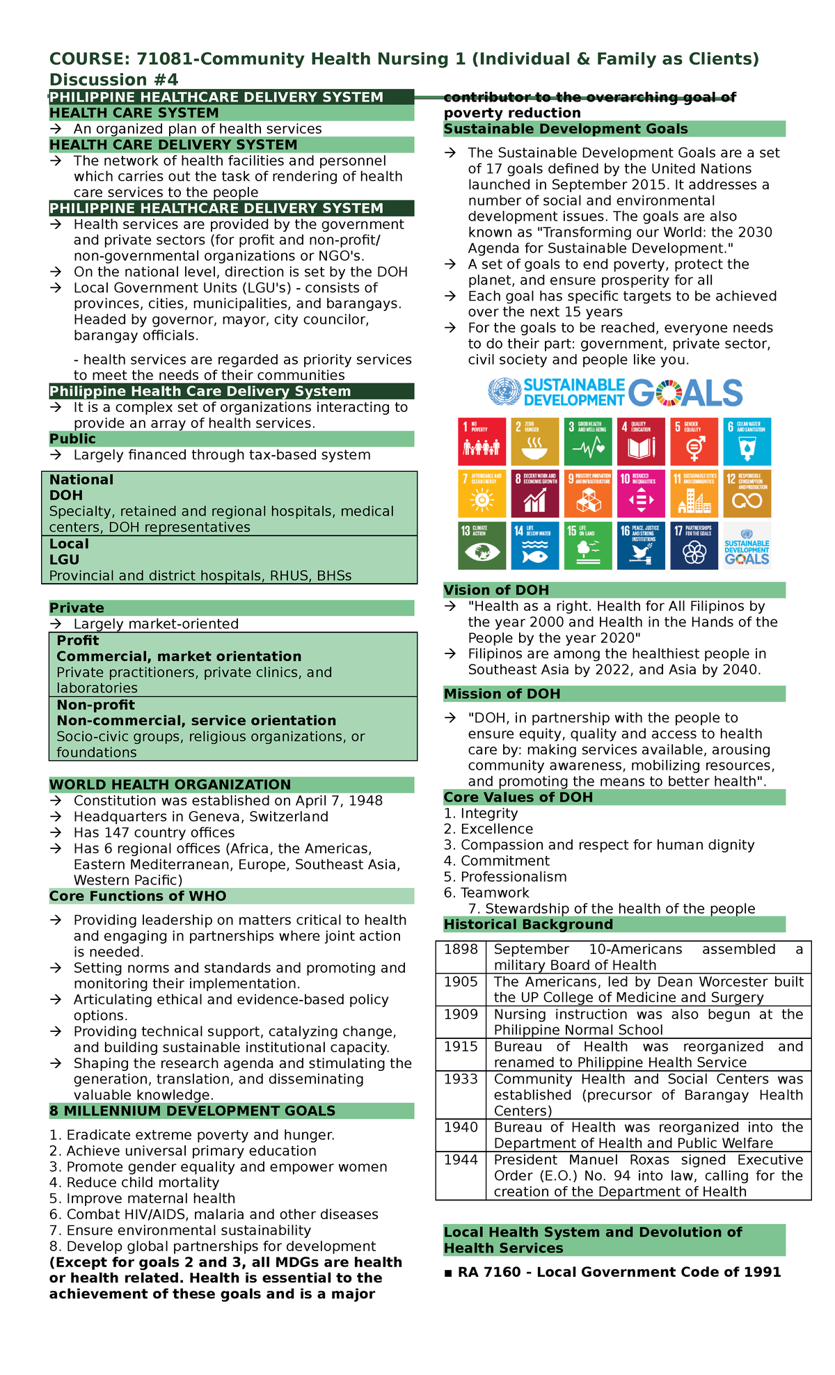 4 Philippine Healthcare Delivery System COURSE 71081 Community 4-philippine-healthcare-delivery-system-course-71081-community