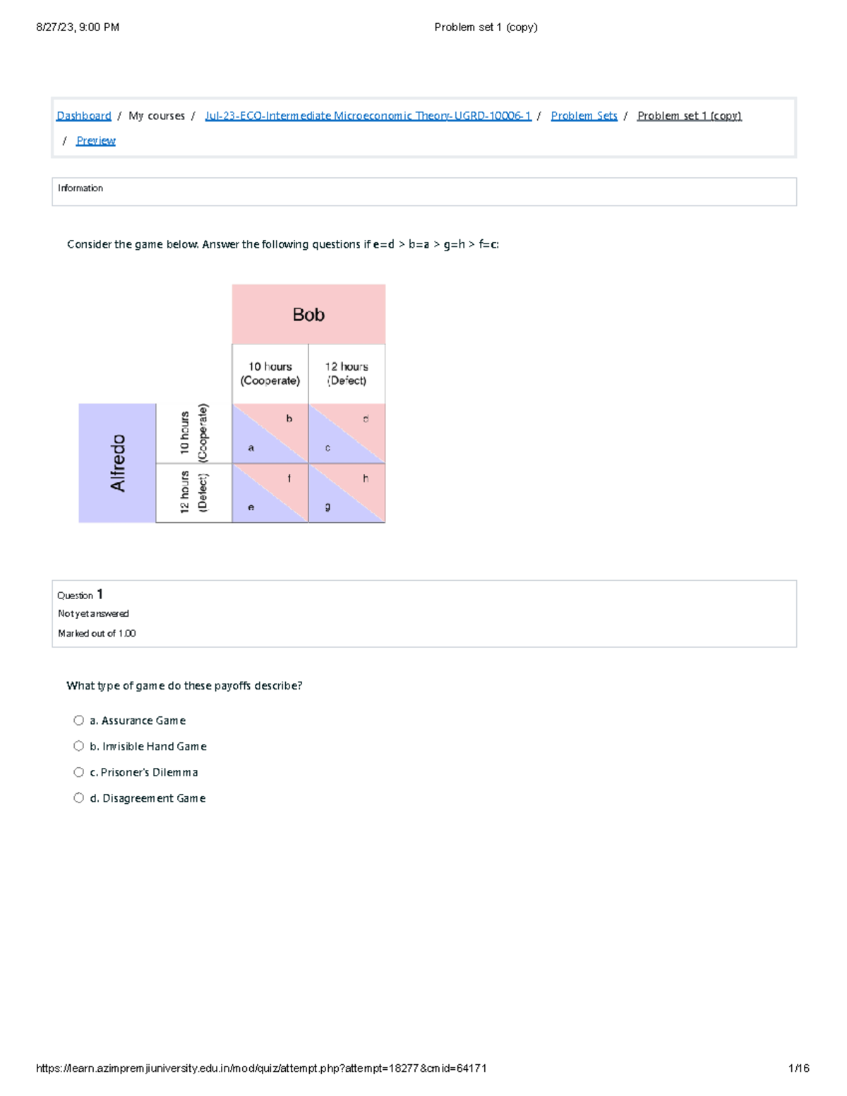 Problem set 1 (copy) - Dashboard / My courses / Jul-23-ECO-Intermediate ...
