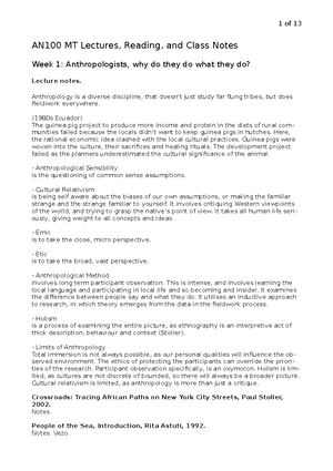 AN100-MT-11265 - essay - Candidate number: 11265 AN100 Introduction to ...