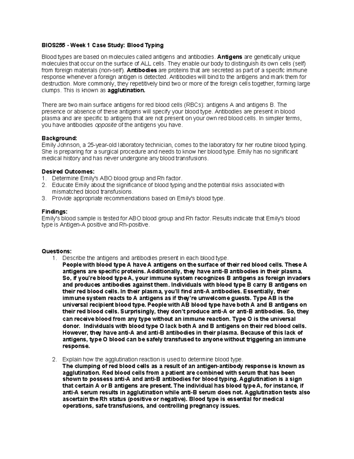 BIOS255 week 1 Case study - BIOS255 - Week 1 Case Study: Blood Typing ...
