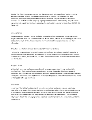 Topic - BS Legal Management: LM7A ALM 4104: Integration/ Capstone ...