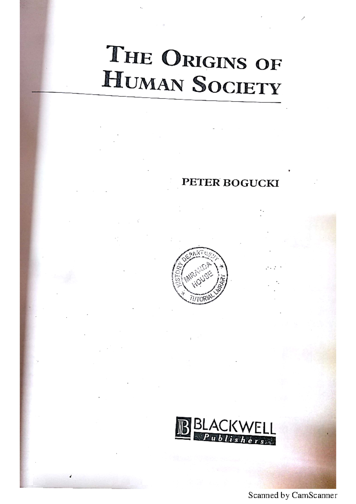 Sofo Peter Bogucki - social formation - Ba Honours History - Studocu