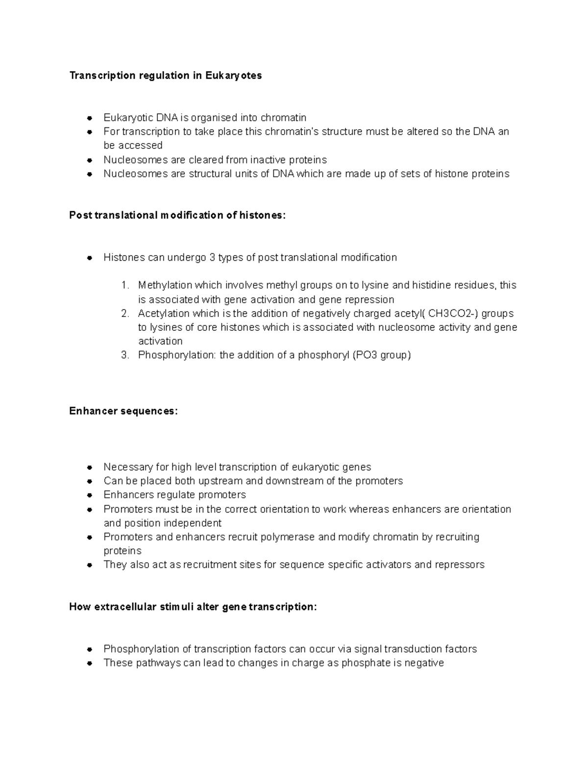Module 5 - transcription activation in eukaryotes - Transcription ...