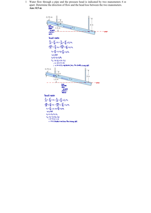 Fluid Mech Tutorials - AY 2021-2022 Semester- 1 MA3006 FLUID MECHANICS Tutorial 1 Momentum ...