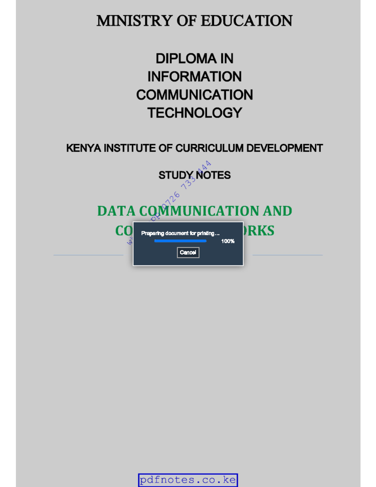DATA Communication - Diploma in ict - Studocu