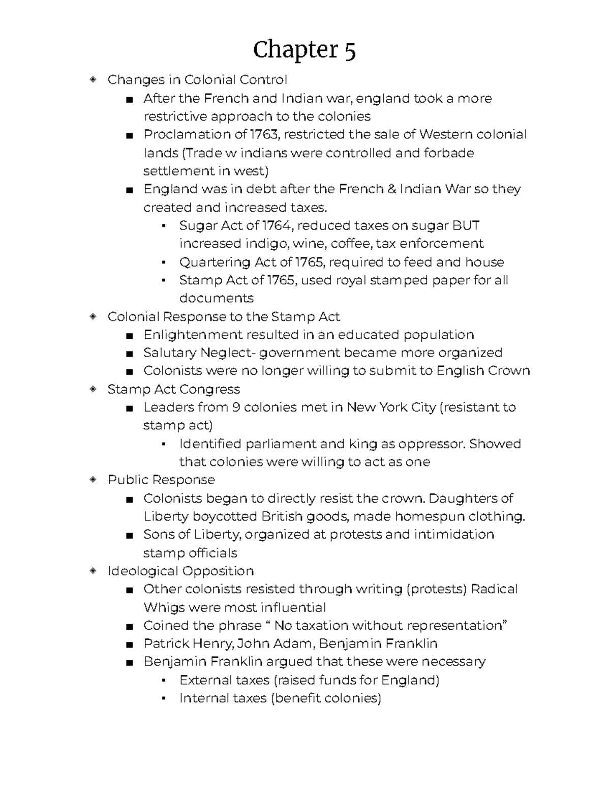 Chapter 5 HIST4 Vol 1 - Changes in Colonial Control After the French ...