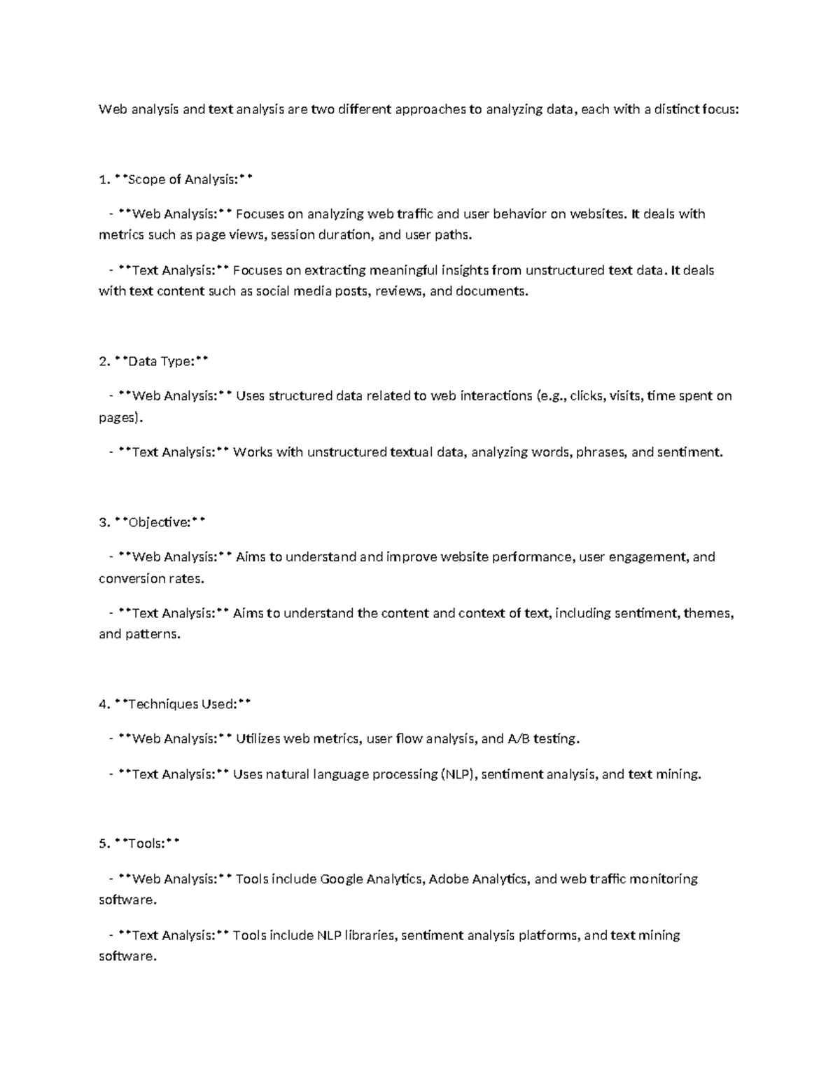 Web analysis an-WPS Office - Web analysis and text analysis are two ...