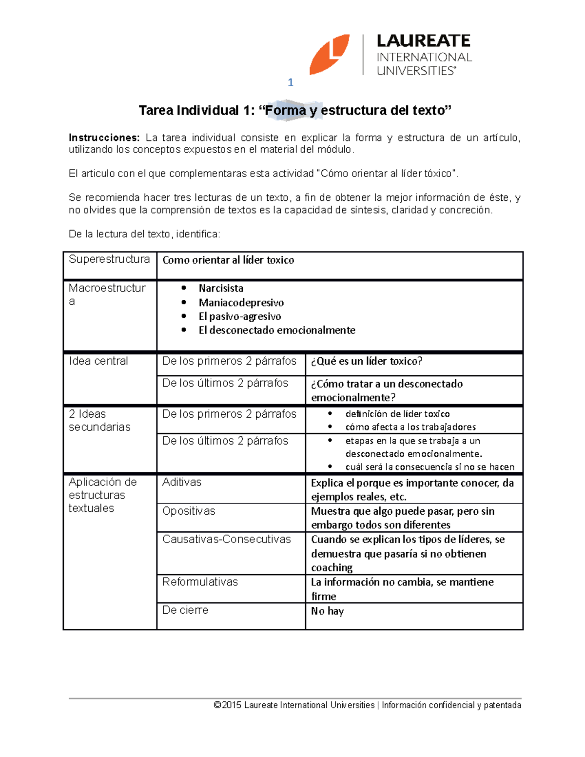 Zepeda D MLC Tarea 01 Forma Estructura Texto - Tarea Individual 1 ...