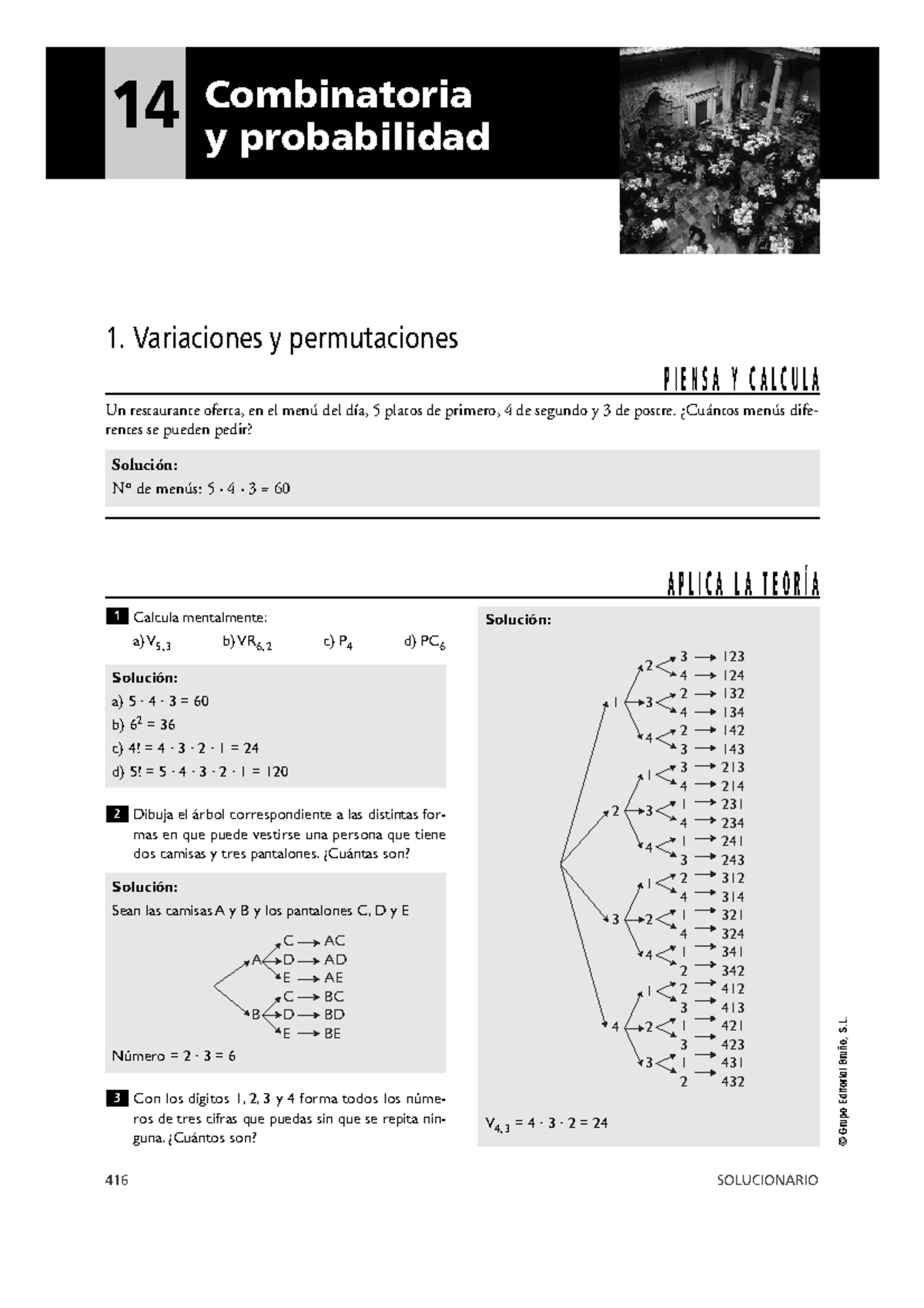 14 Combinatoria y probabilidad - 14 Combinatoria y probabilidad 1 ...