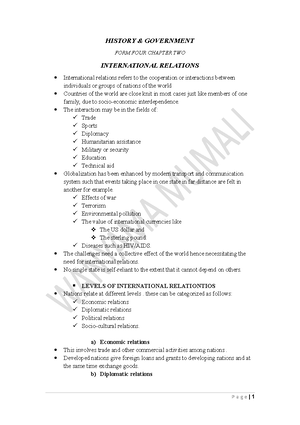 Chapt 7 F4 - notes - FORM FOUR CHAPTER 7 DEVOLVED GOVERNMENT Devolved ...