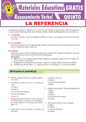 Clases de Referentes para Segundo Grado de Secundaria - De nición La ...