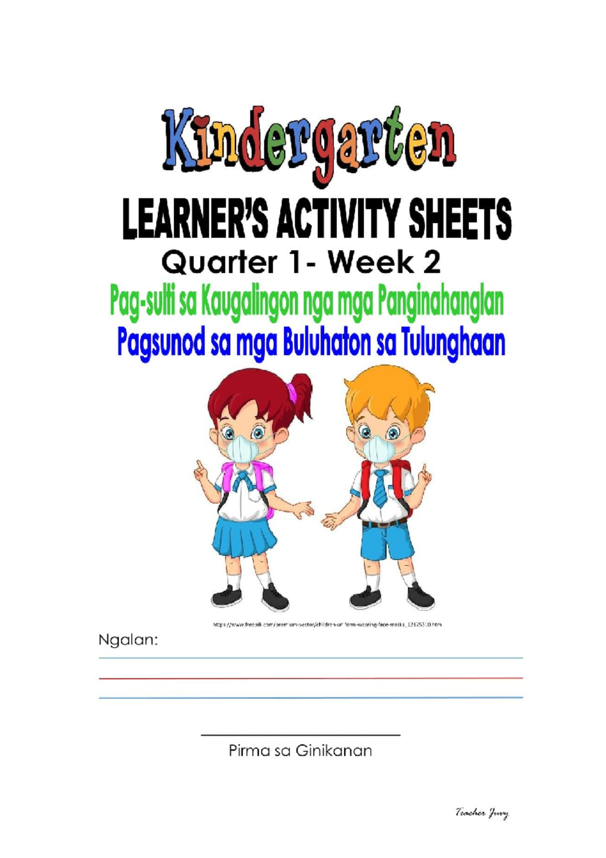 Quarter 1 WEEK 2 - Use this to teach young learners about literacy and ...