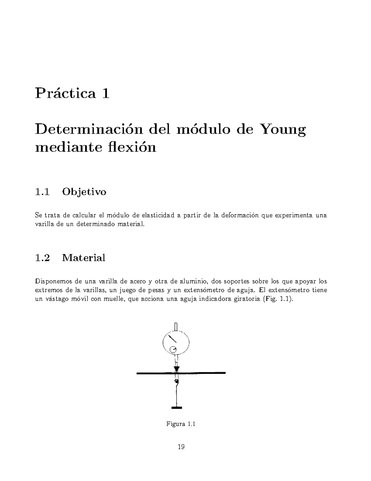 Modulo Young geo B - Pr ́actica 1 Determinaci ́on del m ́odulo de Young ...