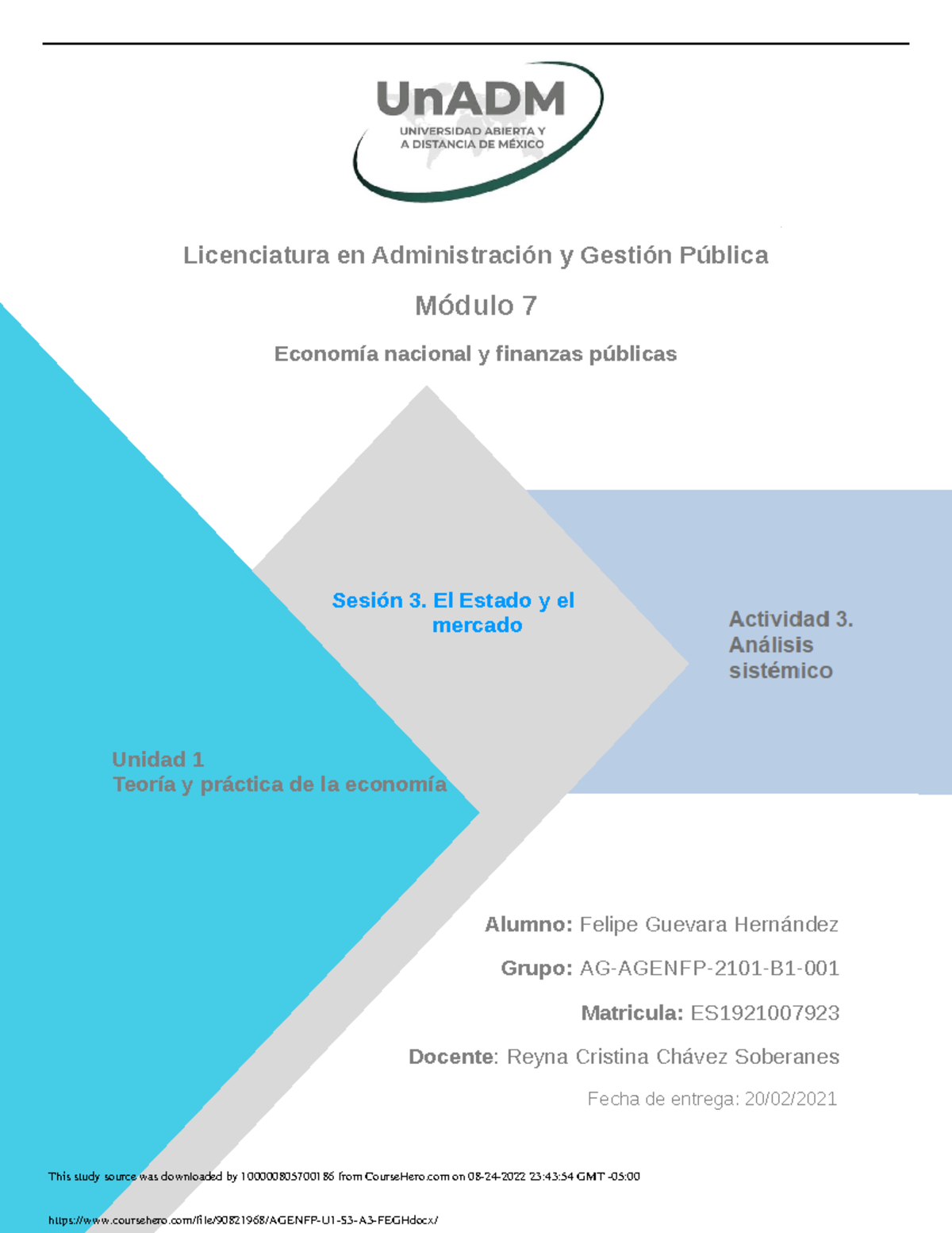 Agenfp U1 S3 A3 FEGH - Licenciatura en Administración y Gestión Pública ...