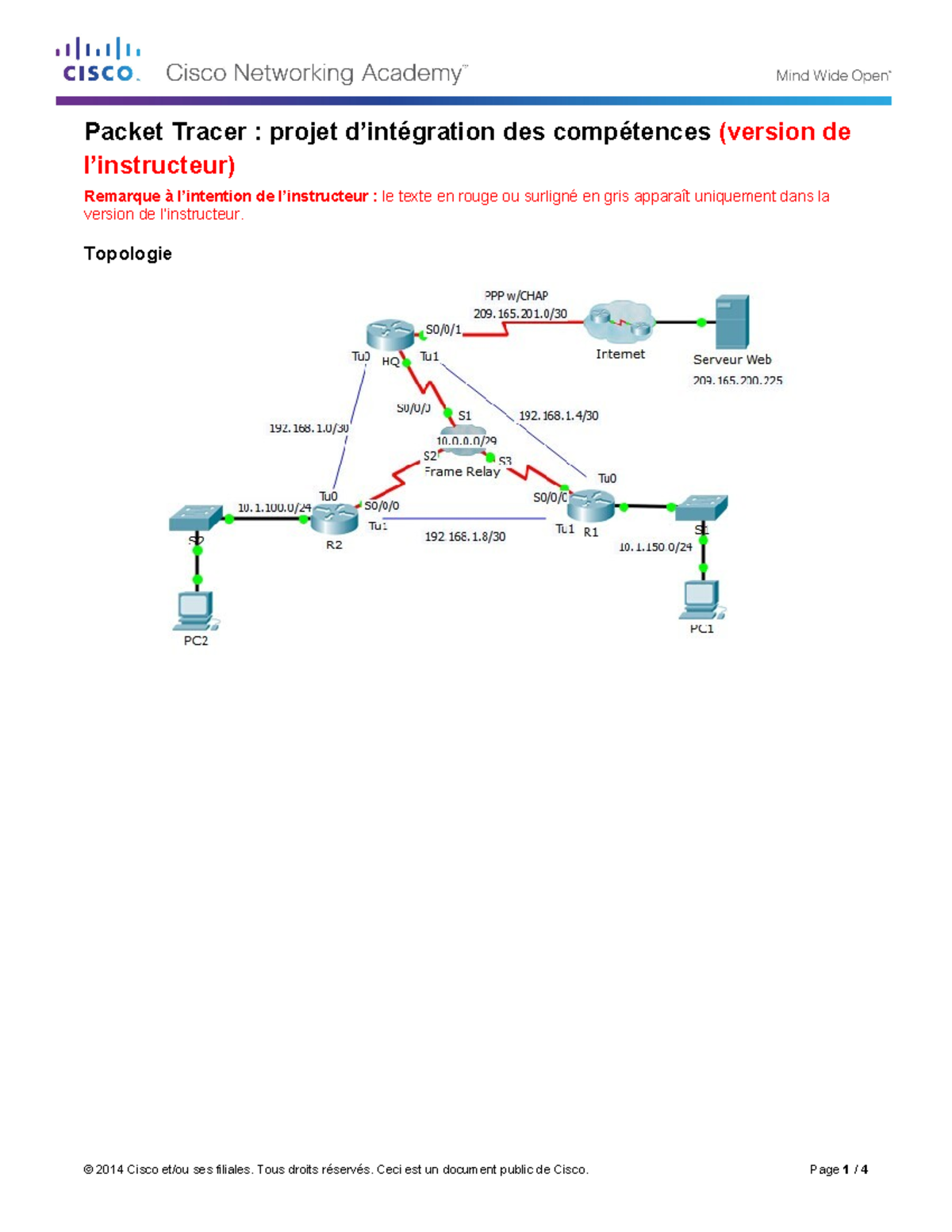 7.5.1.2 Packet Tracer - Skills Integration Challenge Instructions - IG ...