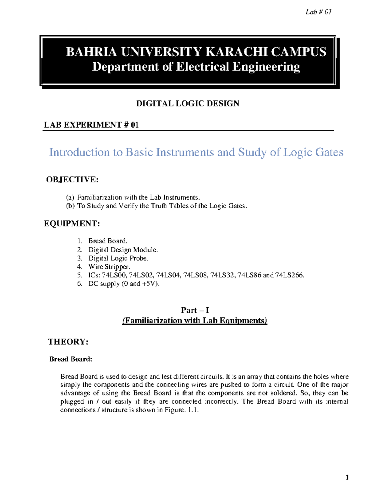 DLD Lab 1 18032022 041812 pm - BAHRIA UNIVERSITY KARACHI CAMPUS ...