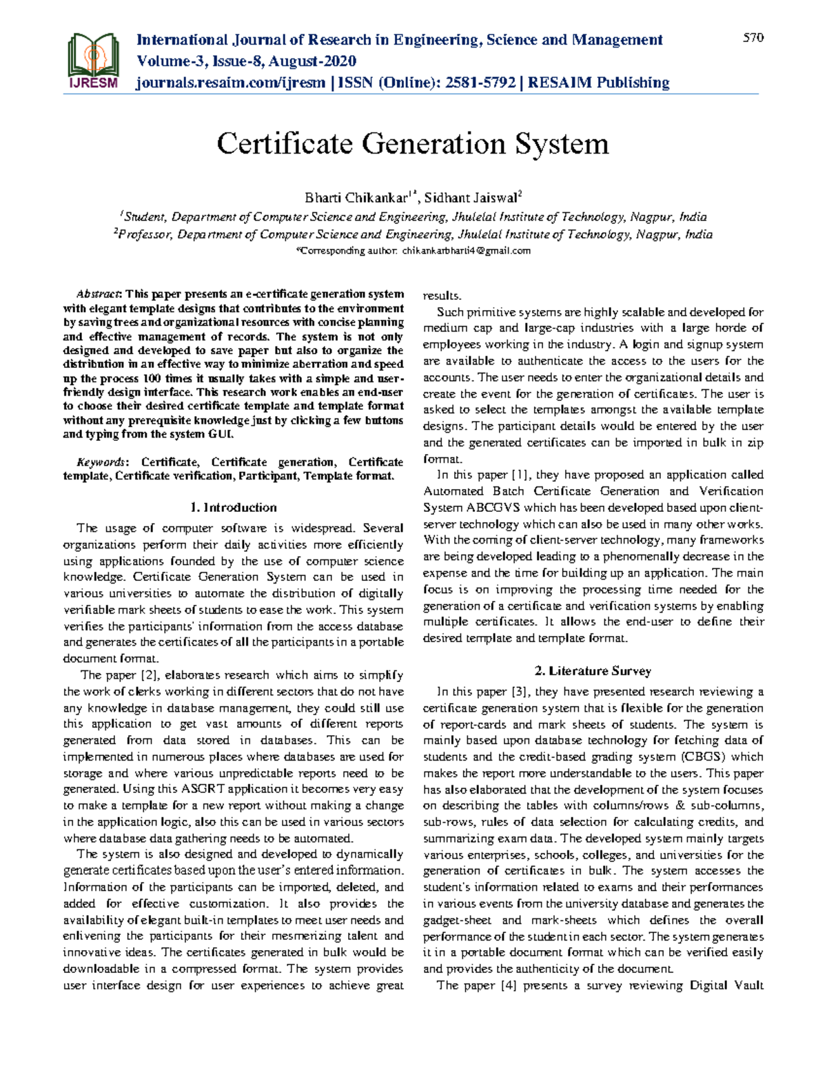 Journalsresaim,+ Ijresm V3 I8 127 - International Journal of Research ...