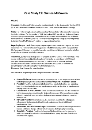 Sample essay Criminal Law - Example Essay style answer to a Scenario ...