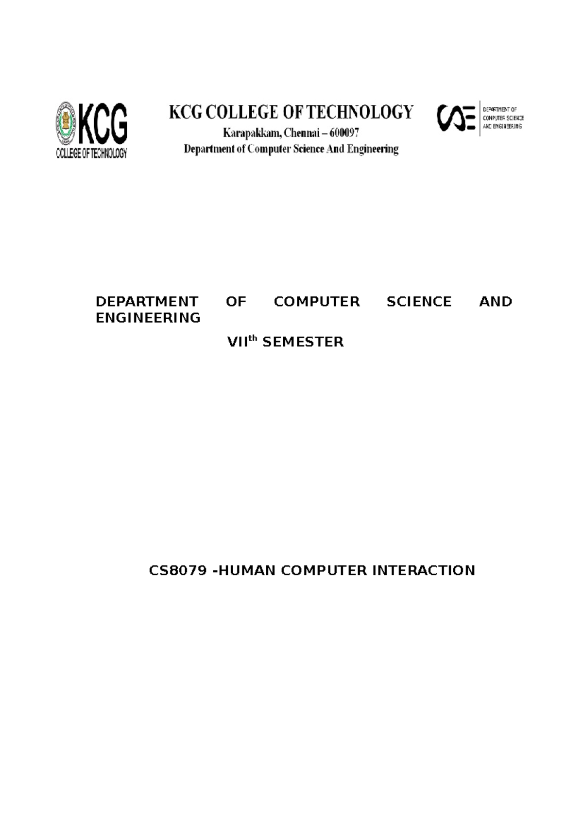 CS8079 Unit 2 Notes - DEPARTMENT OF COMPUTER SCIENCE AND ENGINEERING ...