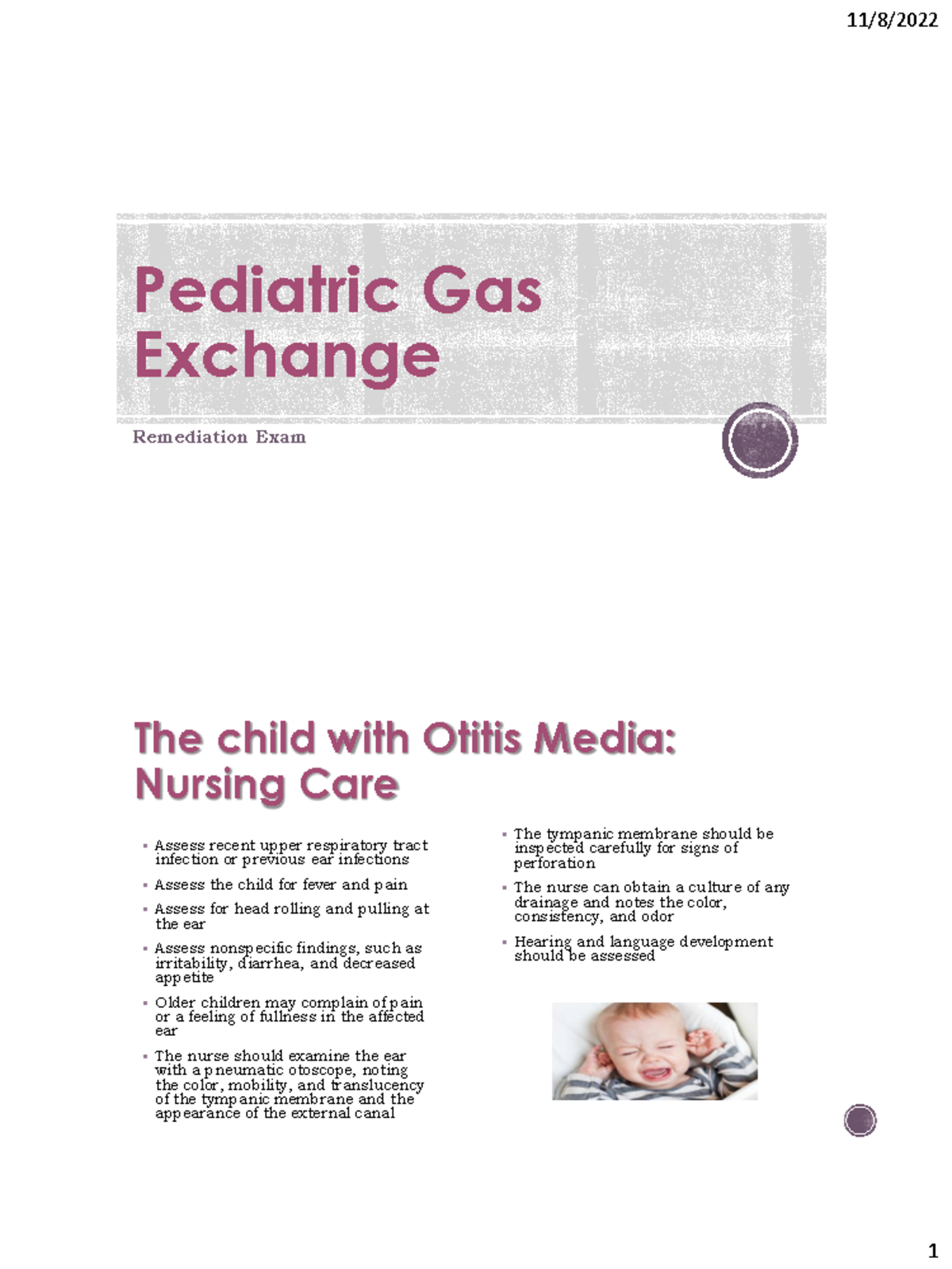 Pediatric Gas Exchange Remediation Power Point 2022 - Pediatric Gas ...